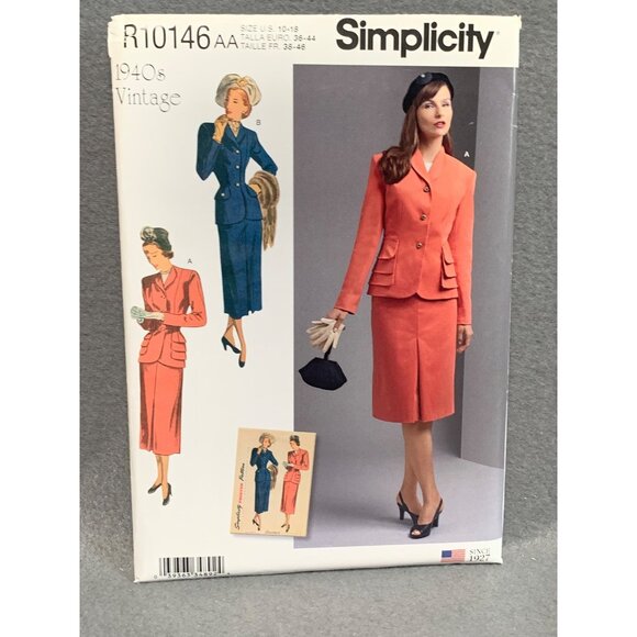 Simplicity | Other | Simplicity R146aa 1940s Vintage Sewing Pattern ...
